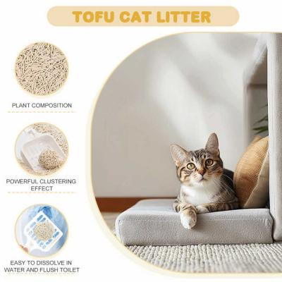 China Pure Plant Based Tofu Cat Litter - Fast Clumping, Water Soluble, Dust Free Strip Type for Eco-Friendly Pet Care for sale