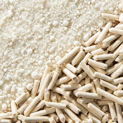 China Tofu Cassava Mixed Cat Litter - Fast Clumping Dust Free 100% Natural Formula Strip & Particle Type for sale
