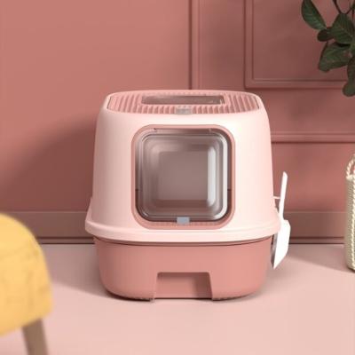 China Top-Out Drawer Cat Litter Box 52×40×39cm with Odor Control for Multiple Cats - 2280g Lightweight Design for sale