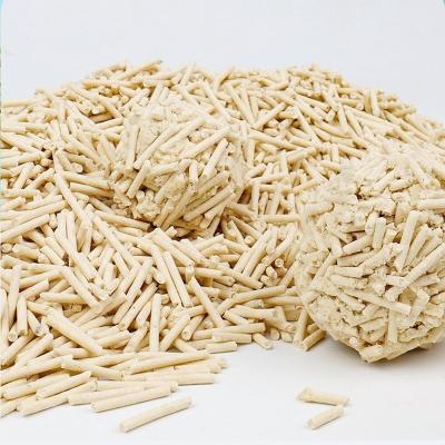China Flushable Tofu Cat Litter 1.5mm-2.0mm Fast Clumping Biodegradable Dust Free OEM Customizable for sale