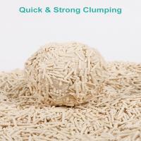 China Tofu Cat Litter 1.5mm Dust-Free Flushable Eco-Friendly Odor Control Natural Biodegradable for sale