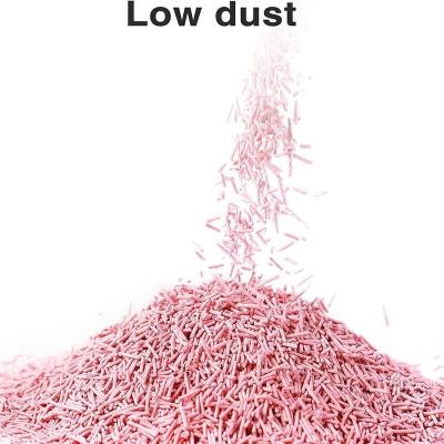China Natural Peach Cat Litter Dust-Free High Absorbency Odor Control for Multi-Cat Households for sale