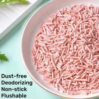 China Peach Scented Tofu Cat Litter 1.5mm-2.0mm Size Options | Flushable, Dust-Free & Eco-Friendly for sale