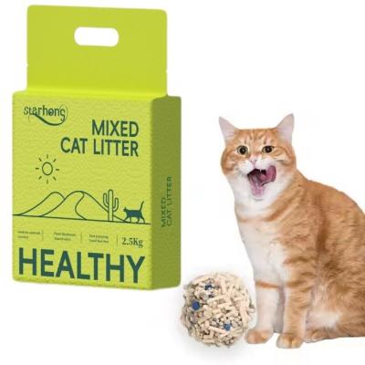 China Mixed Tofu and Bentonite Cat Litter - Dust Free Odor Control with Fast Clumping in 3-5 Day Production for sale
