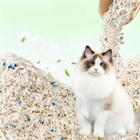 China 70% Tofu 30% Bentonite Mixed Cat Litter Dust Free Fast Clumping Odor Control Custom OEM for sale