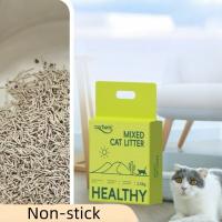 China 70% Tofu 30% Bentonite Mixed Cat Litter Strong Clumping Odor Control Dust Free 2mm for sale