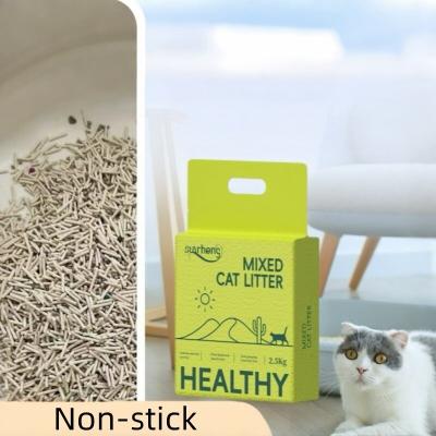 China 70% Tofu 30% Bentonite Mixed Cat Litter Strong Clumping Odor Control Dust Free 2mm for sale