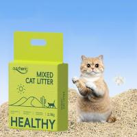 China Mixed Cat Litter 70% Tofu 30% Bentonite Dust Free Strong Clumping Bulk for sale
