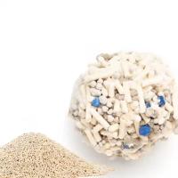 China OEM Natural Strong Clumping Dust Free Bentonite Tofu Mixed Cat Litter 6 Colors for sale