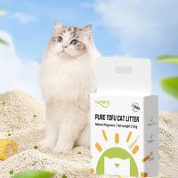 China White Tea Scent Tofu Cat Litter 1.5mm-2.0mm Biodegradable Flushable Odor Control for sale