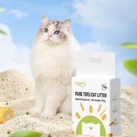 China Tofu Cat Litter 1.5mm-2.0mm Natural Clumping Flushable Odor Control Multi-Cat Formula for sale