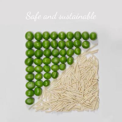 China Biodegradable Tofu Cat Litter 1.8mm 2mm Clumping Odor Control Flushable for sale