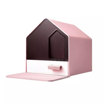 China 46×41×46cm Fully Enclosed Cat Litter Box with Odor Control for Multi-Cat Households for sale