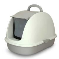 China Eco-Friendly Enclosed Cat Litter Box with Bamboo Charcoal Filter - PET Plastic Construction, 3-5 Day Production for sale