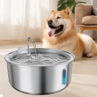 China 8L Stainless Steel Pet Water Fountain with Triple Filtration System - 5V Smart Chip Technology for Cats and Dogs for sale