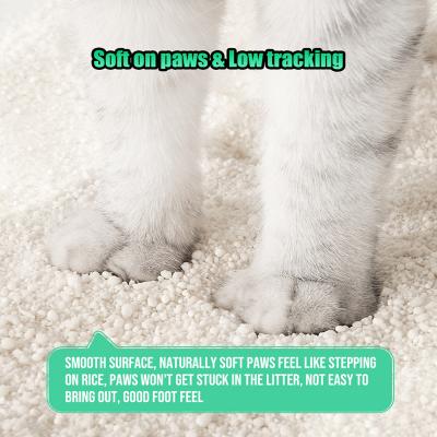 China Natural Cassava Cat Litter with 300% Water Absorption - Fast Clumping Dust-Free Formula in 6L PE Bags for sale