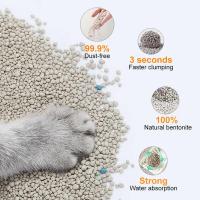 China Spherical Bentonite Cat Litter 0.8-3.5mm Fast Clumping Low Dust Odor Control Natural Sodium-Based for Multi-Cat for sale