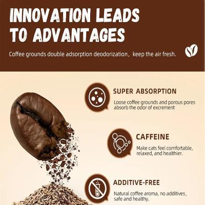 China 6L Coffee Fragrance Tofu Cat Litter with 1.5-3.0mm Diameter Options for Strong Clumping and Odor Control for sale