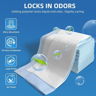 China Disposable Puppy Pee Pads 14g-60g Weight Options with 5-Layer Leak-Proof Design for Pet Toilet Training for sale