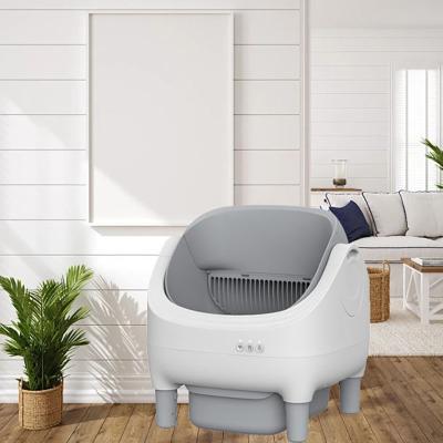 China Smart WiFi Automatic Cat Litter Box with 76L Capacity and 11L Waste Bin - OEM/ODM Available for sale