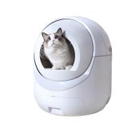 China Smart Automatic Cat Litter Box 565x565x670mm with WiFi App Control and Odor Removal for sale