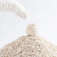 China OEM Tofu Cat Litter 1.5mm Dust Free Fast Clumping Flushable Natural Pea Fiber for sale