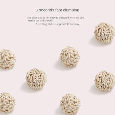 China Wholesale Strong Odor Control Clumping Eco-Friendly Tofu Cat Litter 1.5mm 2mm 3mm for sale