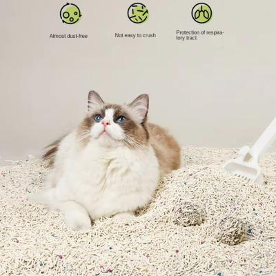 China Tofu Bentonite Mixed Cat Litter Deodorizing Dustless Antibacterial Clumping 2.5kg for sale