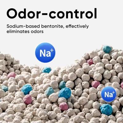China Natural Bentonite Cat Litter 0.8-3.5mm Dust-Free Clumping Odor Control for Multi-Cat for sale