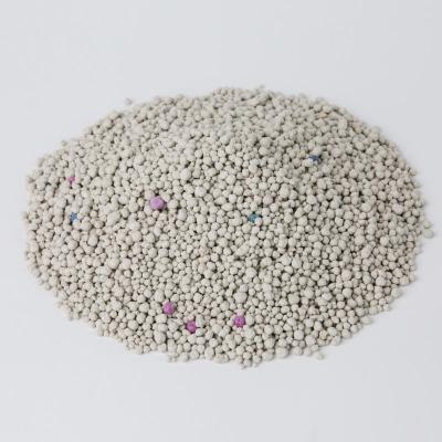 China Bentonite Cat Litter 0.8-3.5mm Ball Shape Super Clumping Deodorizing Dust-Free OEM for sale