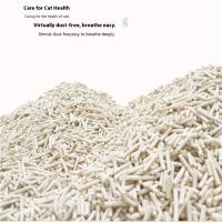 China Flushable Natural Tofu Cat Litter Dust Free 1.5mm 2mm 3mm Pea Fiber Strong Odor Control for sale