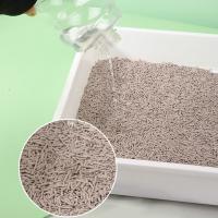 China Natural Eco-Friendly Flushable Tofu Cat Litter 1.5mm Pea Fiber Clumping Plant-Based Premium Pet Product for sale