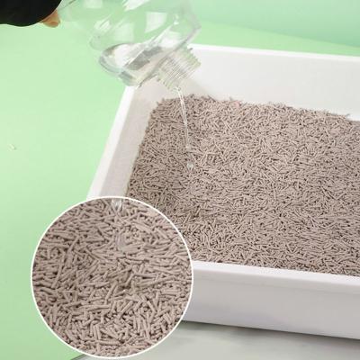 China Natural Eco-Friendly Flushable Tofu Cat Litter 1.5mm Pea Fiber Clumping Plant-Based Premium Pet Product for sale