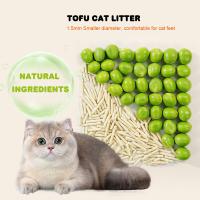 China Eco-Friendly Tofu Cat Litter 1.5mm 2mm 3mm Non-Tracking Quick Dissolve Natural Pet Cleaning Supply for sale