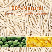 China Eco Friendly Flushable Tofu Cat Litter 1.5mm 2mm 3mm Dust Free Odor Control Biodegradable for sale