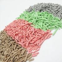 China Customizable Dust Free Odor Control Tofu Cat Litter 1.5mm 2mm 3mm Diameter OEM ODM for sale