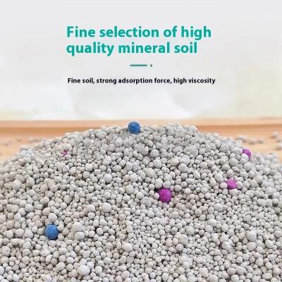 China Bentonite Cat Litter 0.8-3.5mm Dust-Free Strong Clumping Natural Clay Cat Sand for Multi-Cat Households for sale