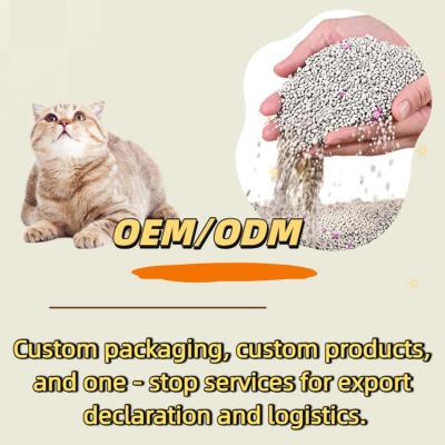 China Wholesale Natural Bentonite Cat Litter 0.8-3.5mm Dust-Free Clumping Odor Control OEM ODM for sale