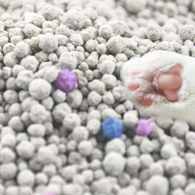 China OEM Natural Bentonite Cat Litter 0.8-3.5mm Dust Free Strong Clumping Easy Clean Premium Arena Para Gatos for sale