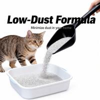 China Customizable Fragrance Bentonite Cat Litter 0.8-3.5mm Low Dust Clumping Formula Pet Litter Sand for sale