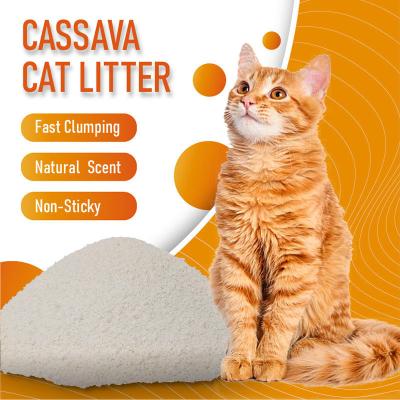 China Wholesale Customizable Clumping Cassava Cat Litter 300% Water Absorption Biodegradable for sale