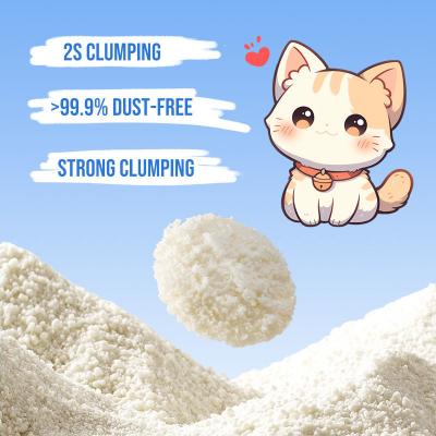 China Wholesale Biodegradable Cassava Cat Litter 300% Absorption Non-Sticky Clumping Eco-Friendly Plant-Based Odor Control for sale