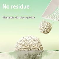 China Biodegradable Tofu Cat Litter 6L Flushable Plant Based Fast Clumping Eco Friendly Bulk for sale