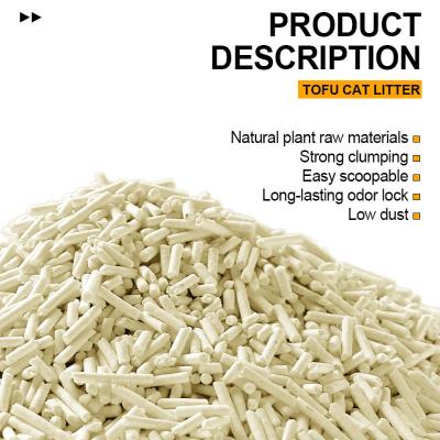China Biodegradable Tofu Cat Litter 6L Fast Dissolving Flushable Pellets Custom Scent for sale