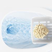 China Flushable Tofu Cat Litter Eco Friendly Biodegradable Natural Plant Fiber Sand 2.3kg for sale