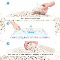 China Custom Bulk Natural Dust Free Deodorized Tofu Cat Litter 6L 2.3kg Biodegradable Scented Kitten Pellets for sale