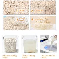 China Vacuum Packed Tofu Cat Litter Dust Free Solid Clumping Soybean Pellets 6L 2.3kg for sale