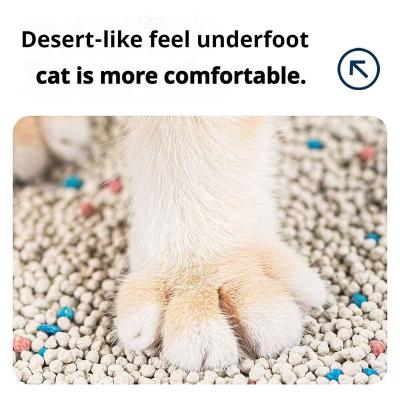 China Natural Bentonite Cat Litter 0.8-3.5mm Fast Clumping Multi-Cat Odor Absorption Solution for sale