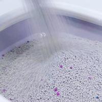 China Bentonite Cat Litter 0.8-3.5mm Strong Clumping Dust Free Low Tracking Natural Clay for sale