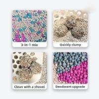 China Dust Free Bentonite Cat Litter 0.8-3.5mm Natural Mineral Odor Lock Control for sale